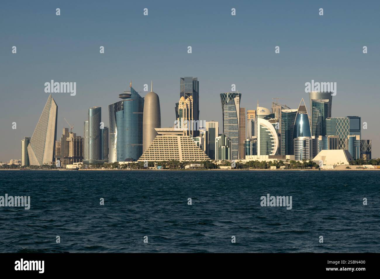 Doha, Qatar - January 03, 2025: Beautiful Doha Skyline view day time ...