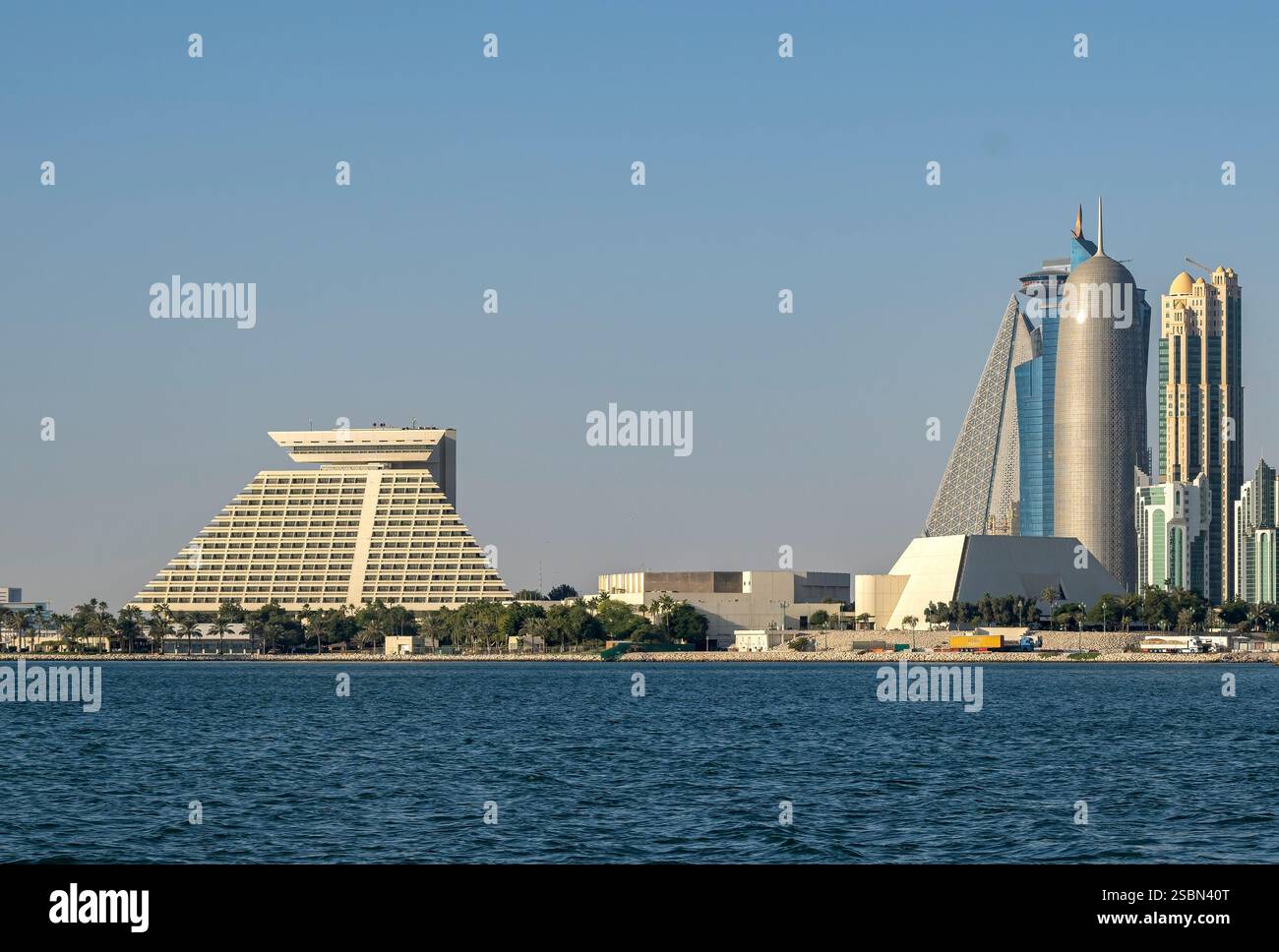 Doha, Qatar - January 03, 2025: Beautiful Doha Skyline view day time ...
