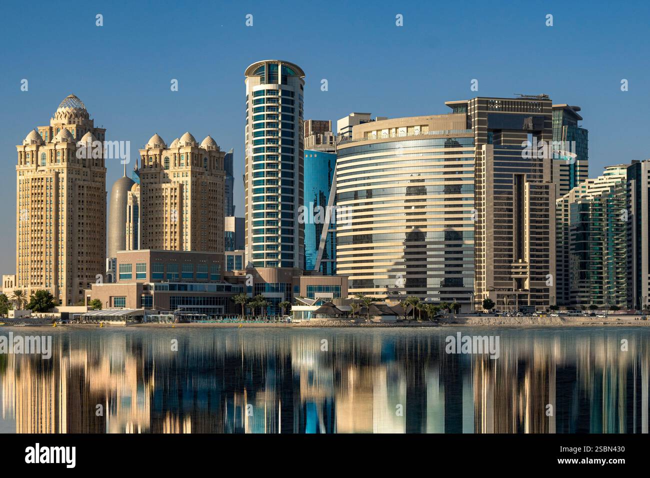 Doha, Qatar - January 03, 2025: Beautiful Doha Skyline view day time ...