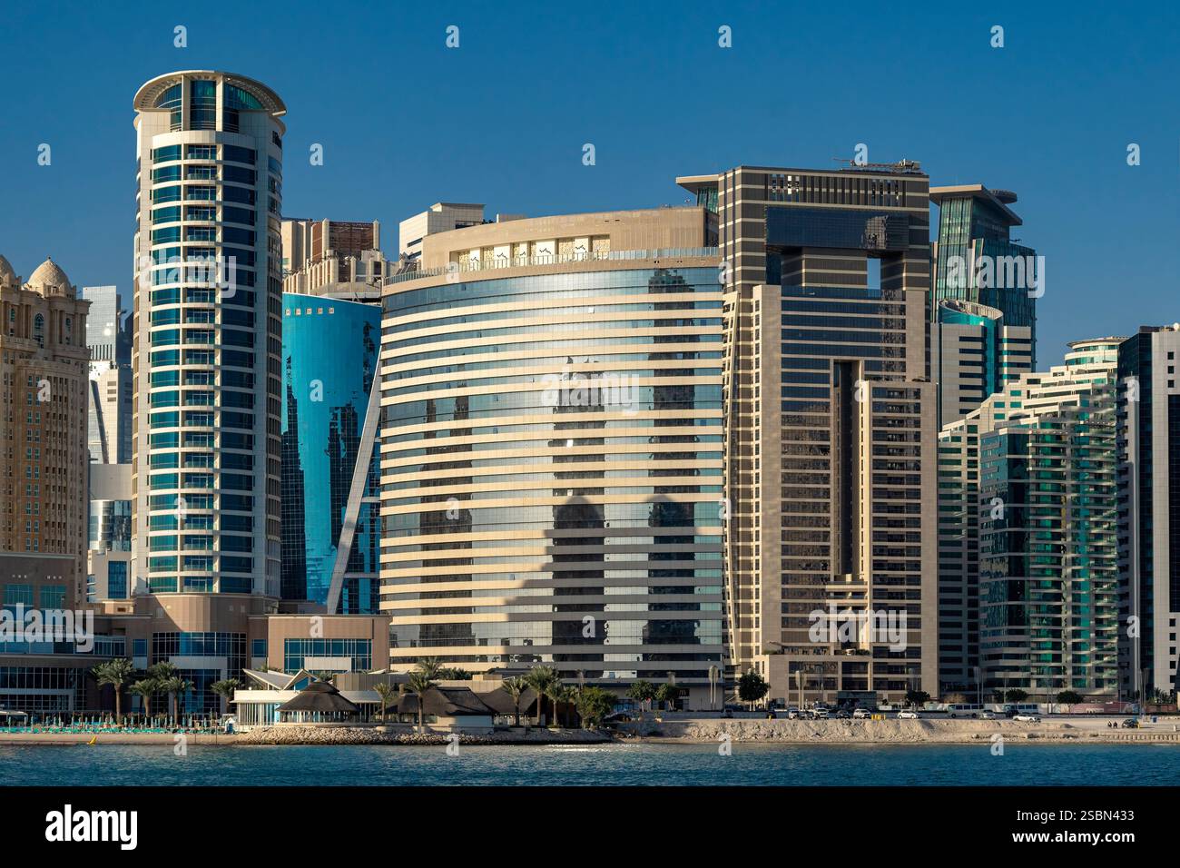 Doha, Qatar - January 03, 2025: Beautiful Doha Skyline view day time ...
