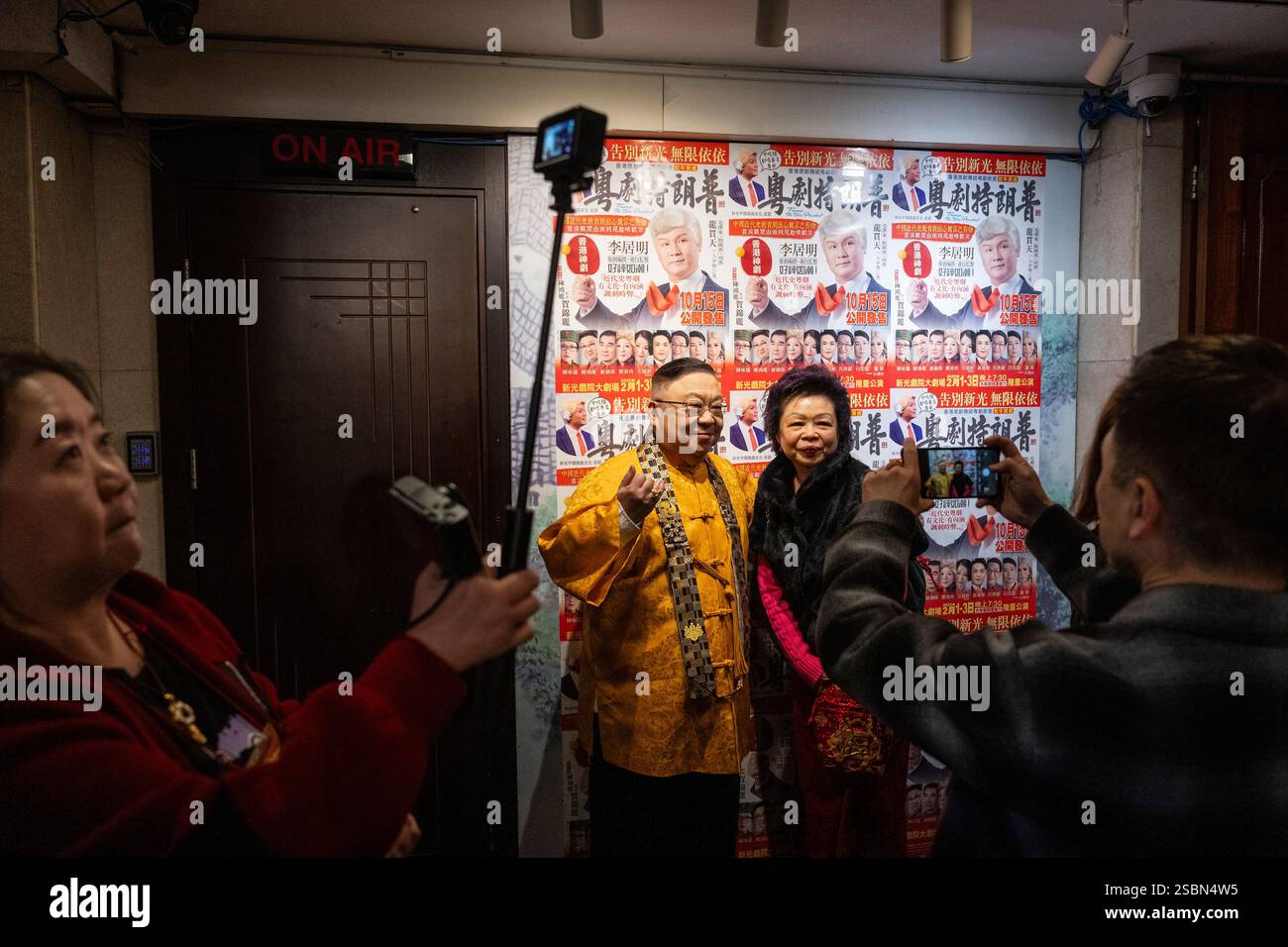 Opera playwright Li Kui-Ming, left, of the Cantonese opera production ...
