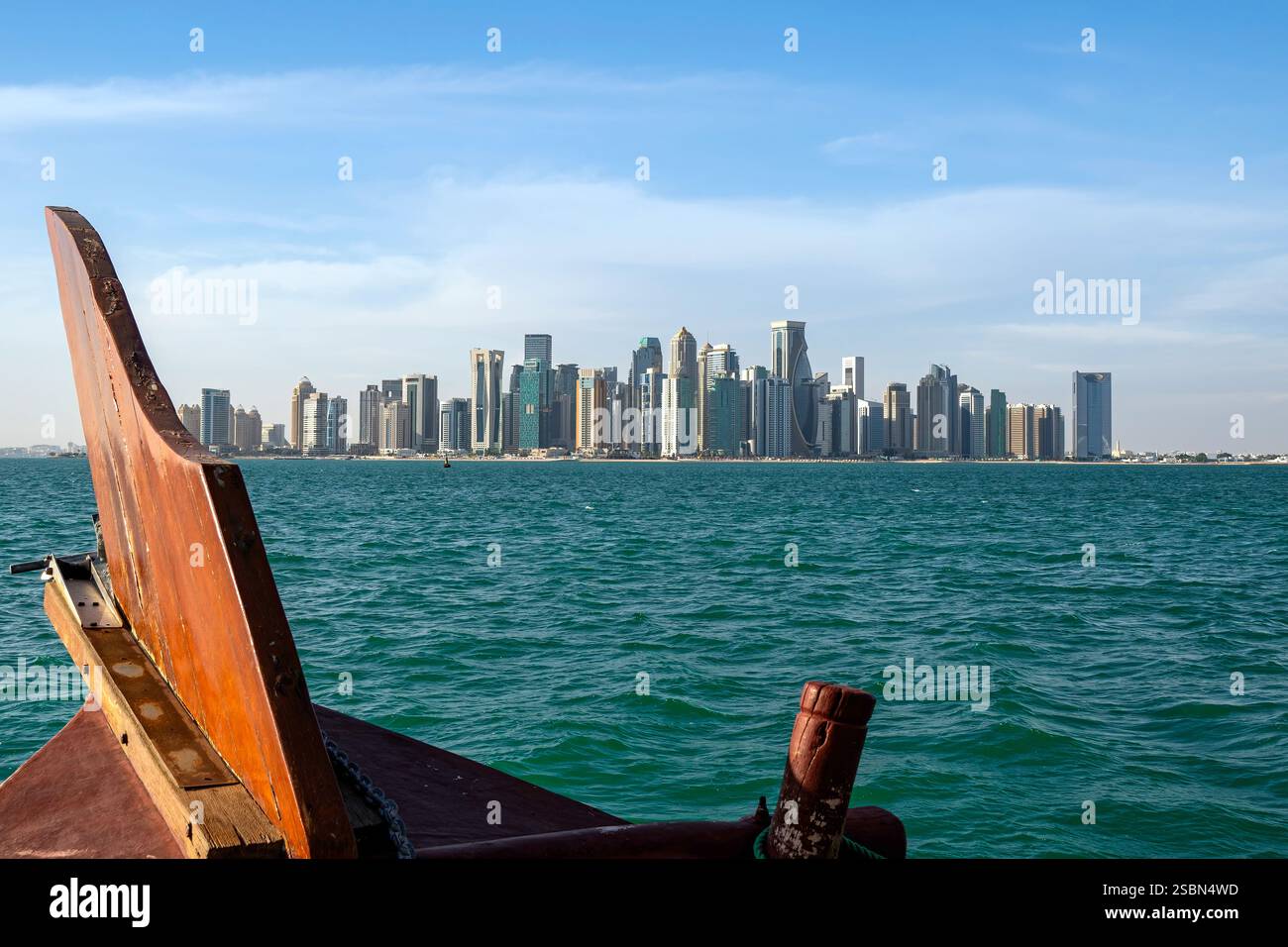 Doha, Qatar - January 03, 2025: Beautiful Doha Skyline view day time ...