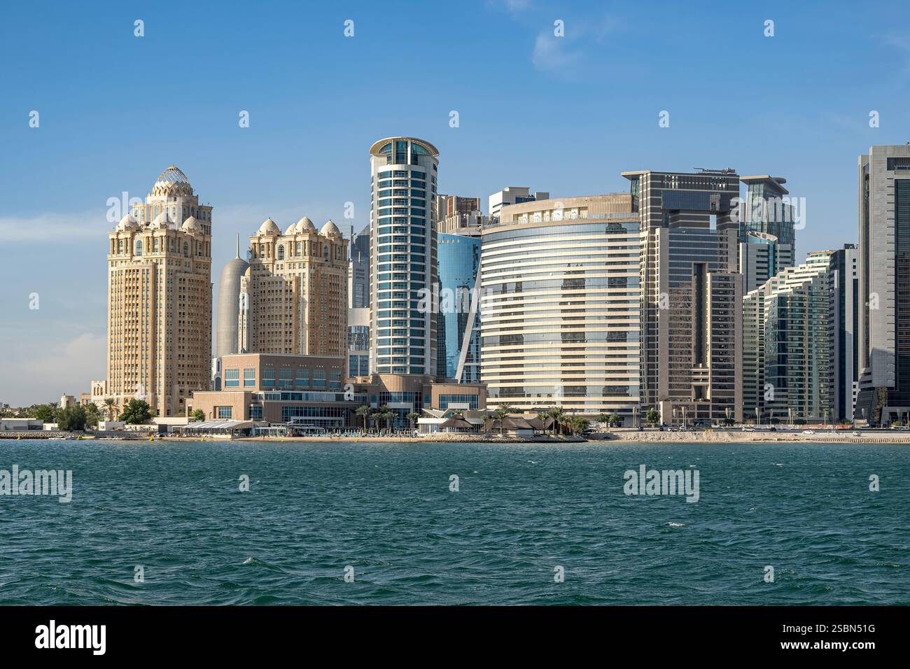 Doha, Qatar - January 03, 2025: Beautiful Doha Skyline view day time ...