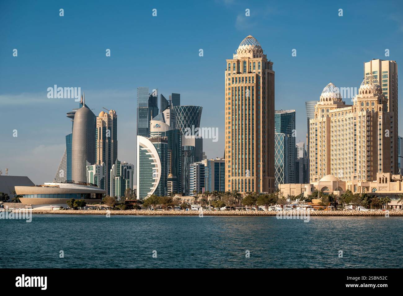 Doha, Qatar - January 03, 2025: Iconic Ooredoo Tower West bay Doha ...