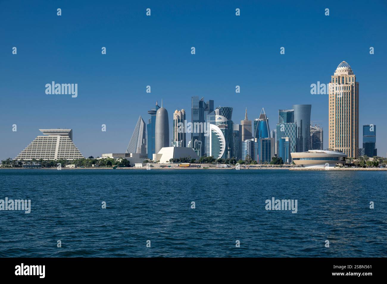 Doha, Qatar - January 03, 2025: Beautiful Doha Skyline view day time ...