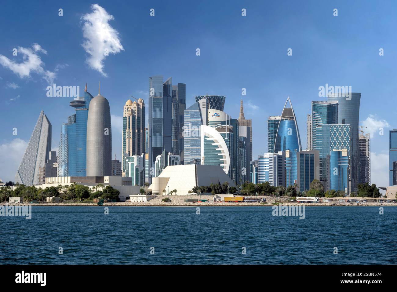 Doha, Qatar - January 03, 2025: Beautiful Doha Skyline view day time ...