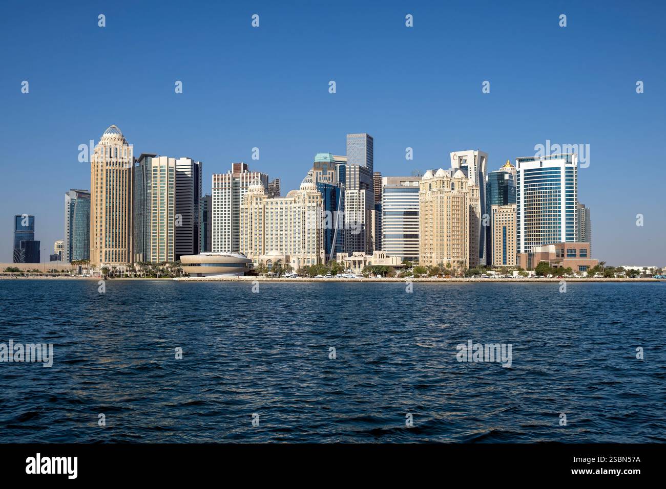 Doha, Qatar - January 03, 2025: Beautiful Doha Skyline view day time ...