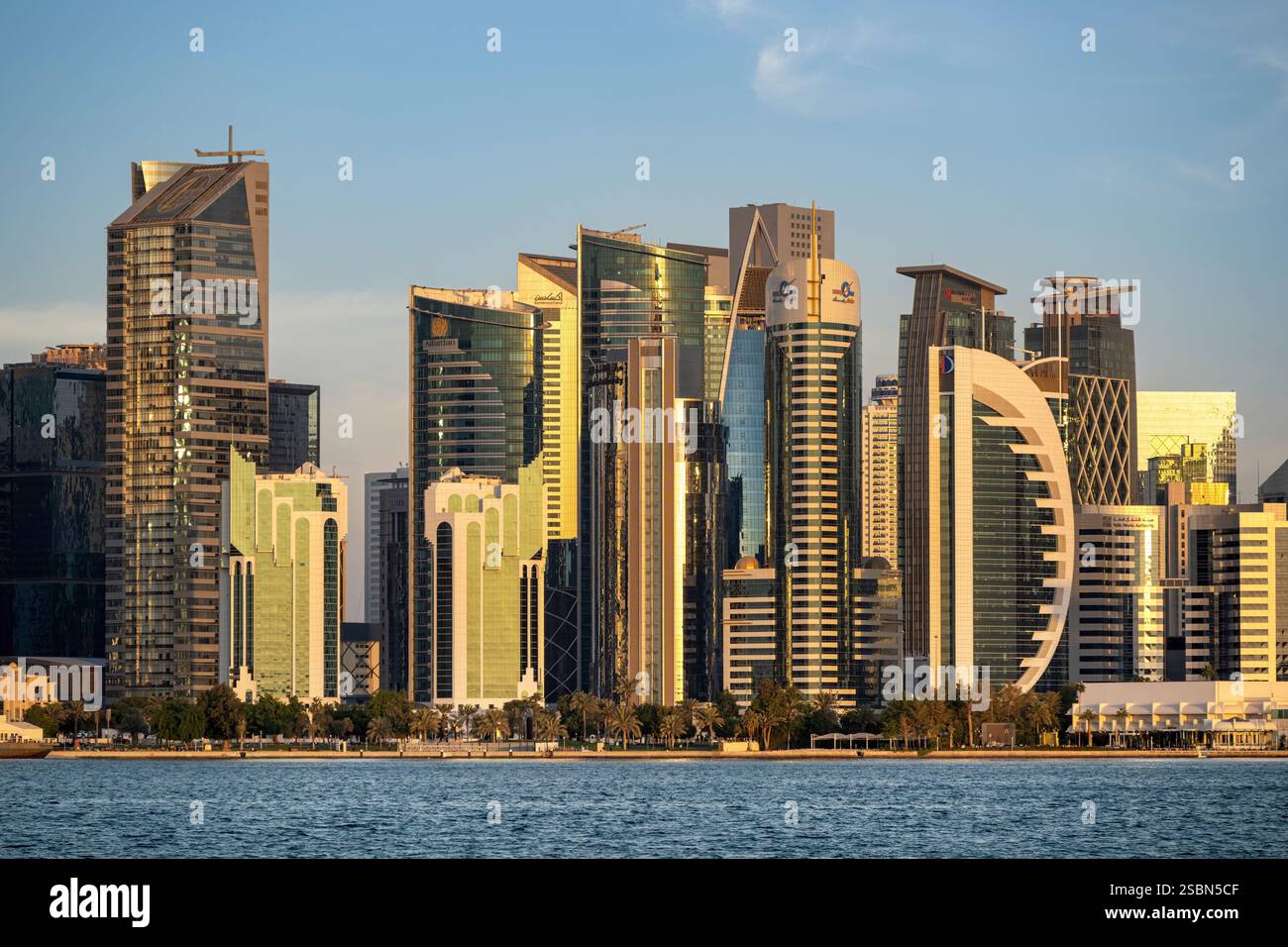 Doha, Qatar - January 03, 2025: Beautiful Doha Skyline early morning ...