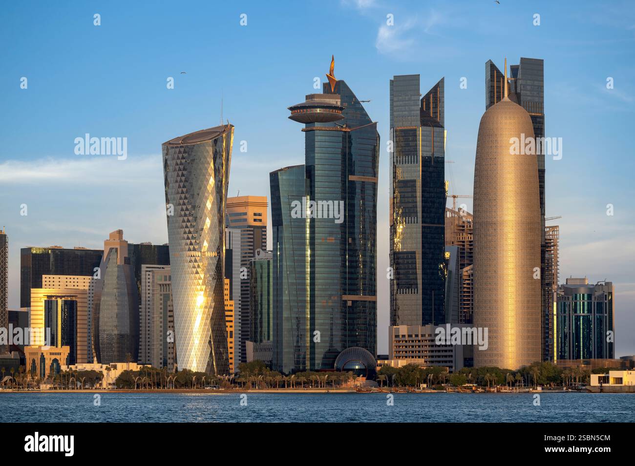 Doha, Qatar - January 03, 2025: Beautiful Doha Skyline early morning ...
