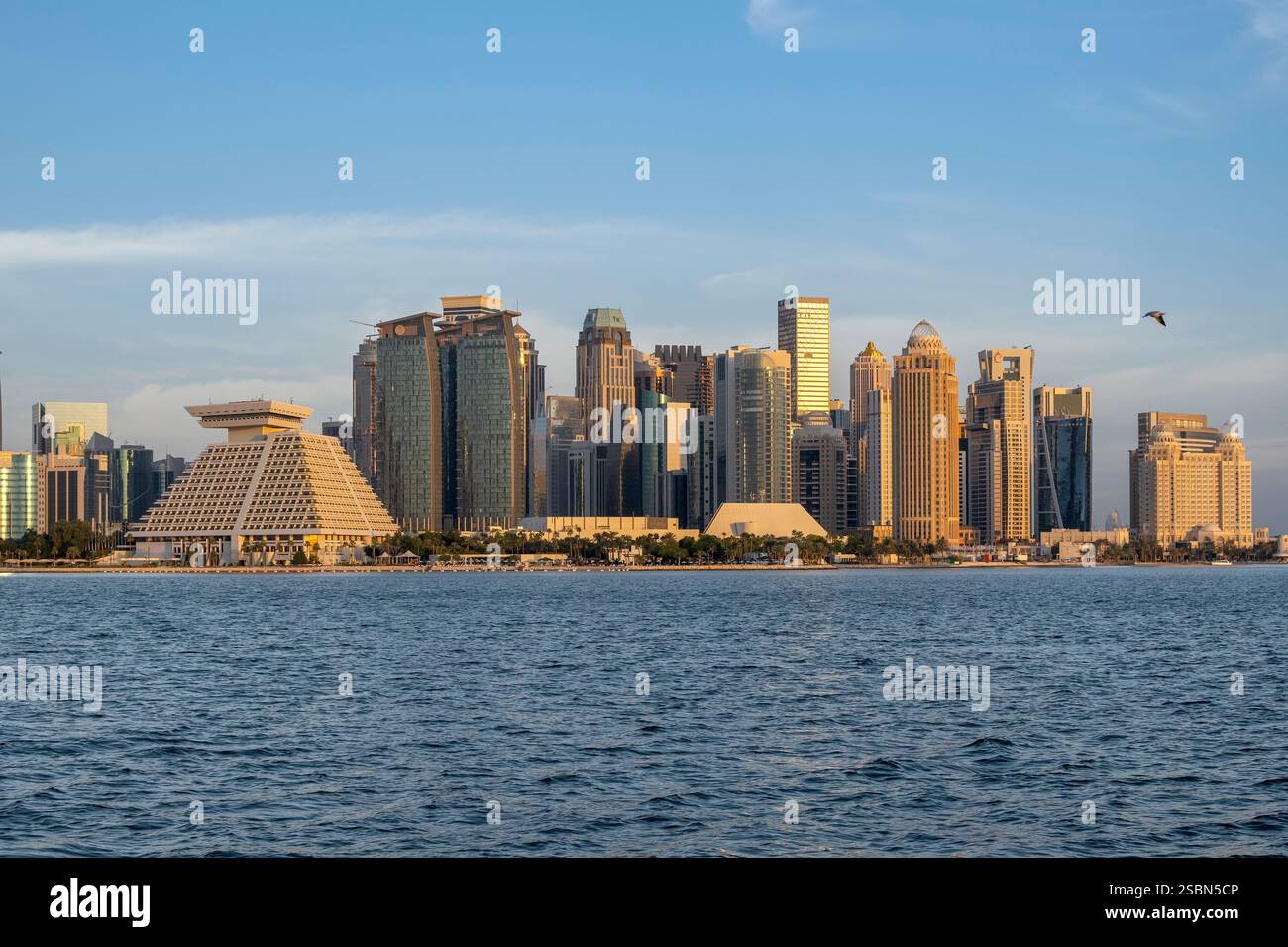 Doha, Qatar - January 03, 2025: Beautiful Doha Skyline early morning ...