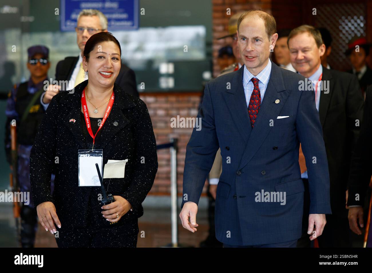 February 5, 2025, Kathmandu, Nepal: British royal Prince Edward arrives ...