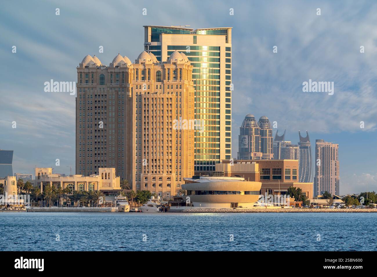 Doha, Qatar - January 03, 2025: Beautiful Doha Skyline early morning ...