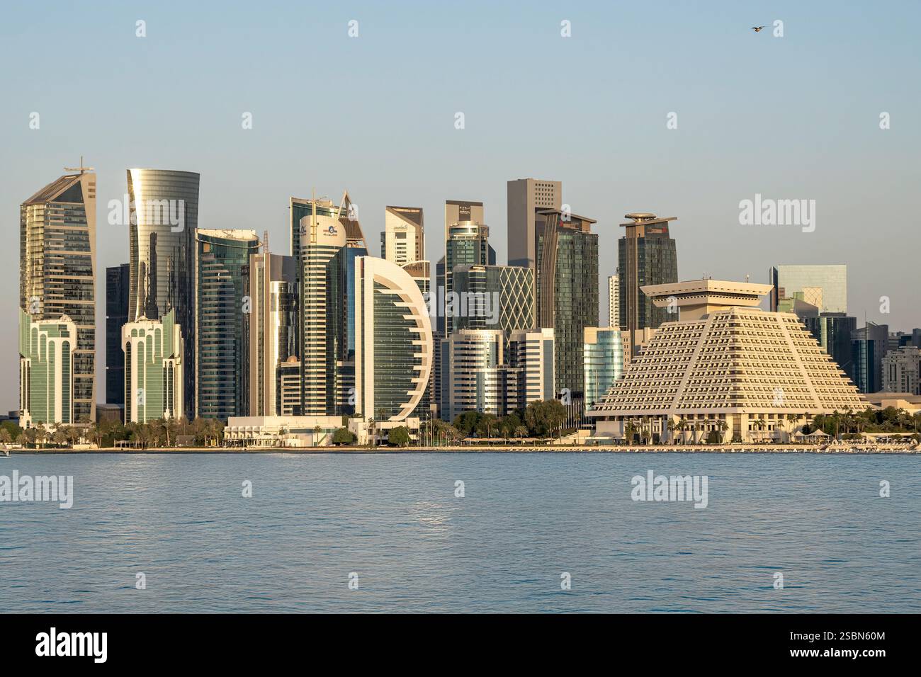 Doha, Qatar - January 03, 2025: Beautiful Doha Skyline early morning ...