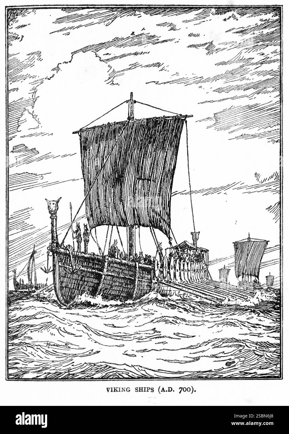 Sailing ships on sea Cut Out Stock Images & Pictures - Alamy