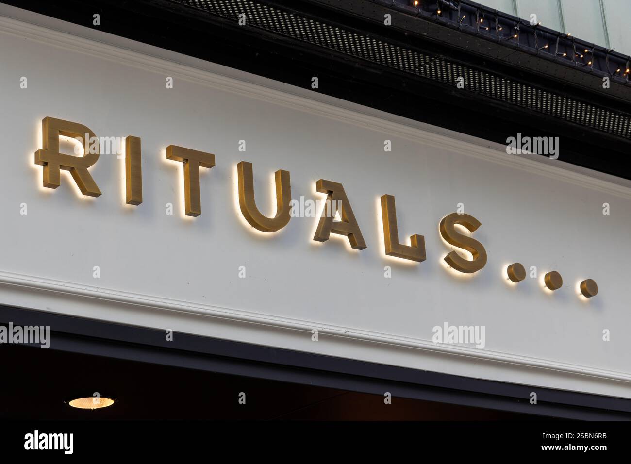 Rituals shop, front store logo of a Dutch company specialized in ...