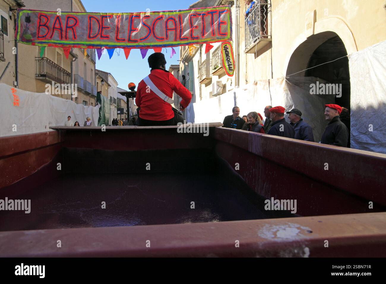 Pailhasses Festival, Ash Wednesday in the village of Cournonterral. The ...