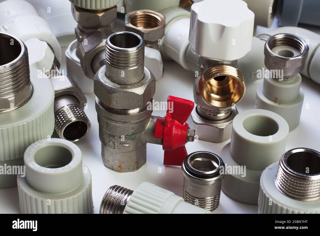 Plumbing fixtures and piping parts Stock Photo - Alamy