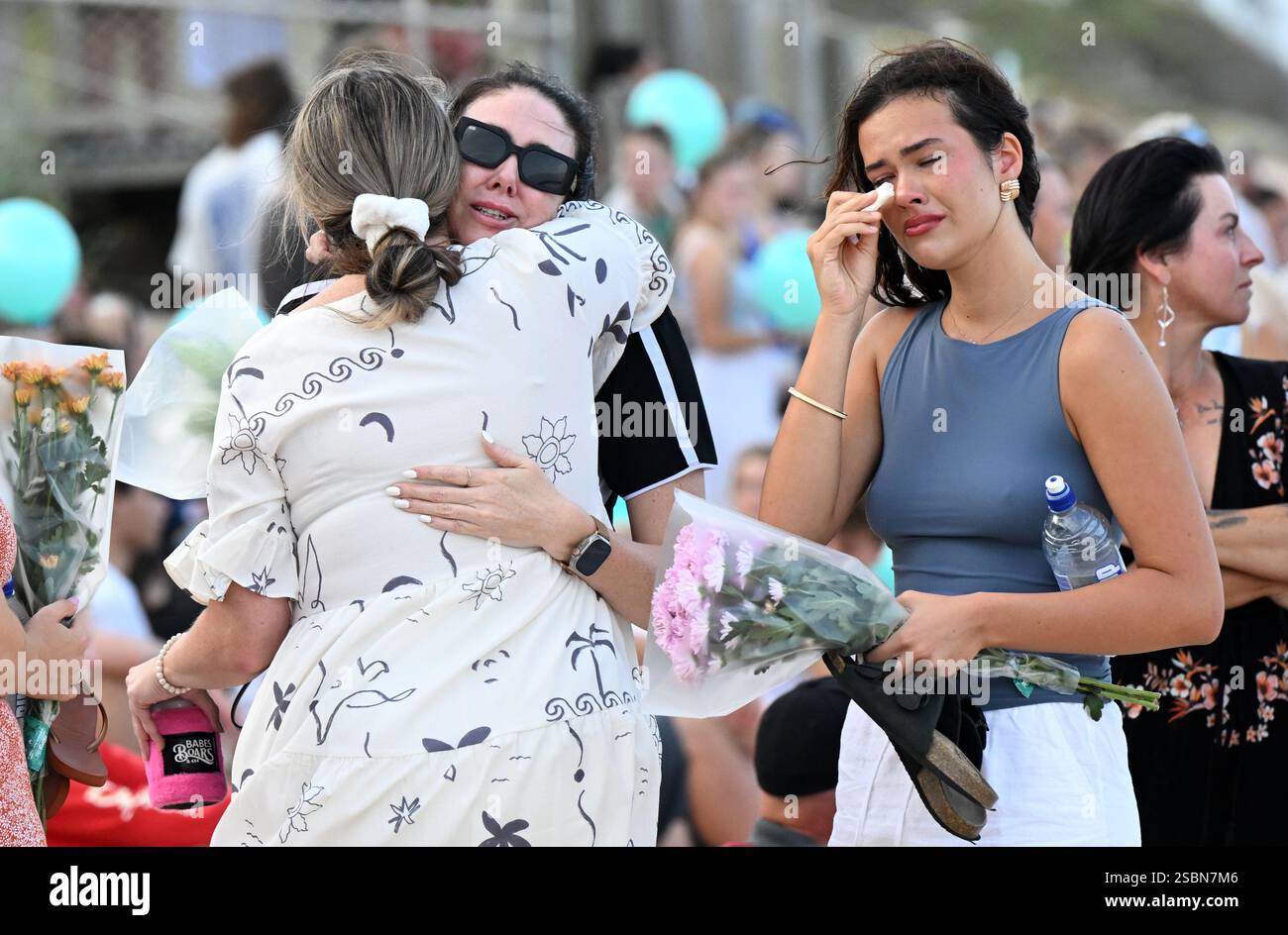 Bribie Island, Australia. 04th Feb, 2025. People are seen during a ...