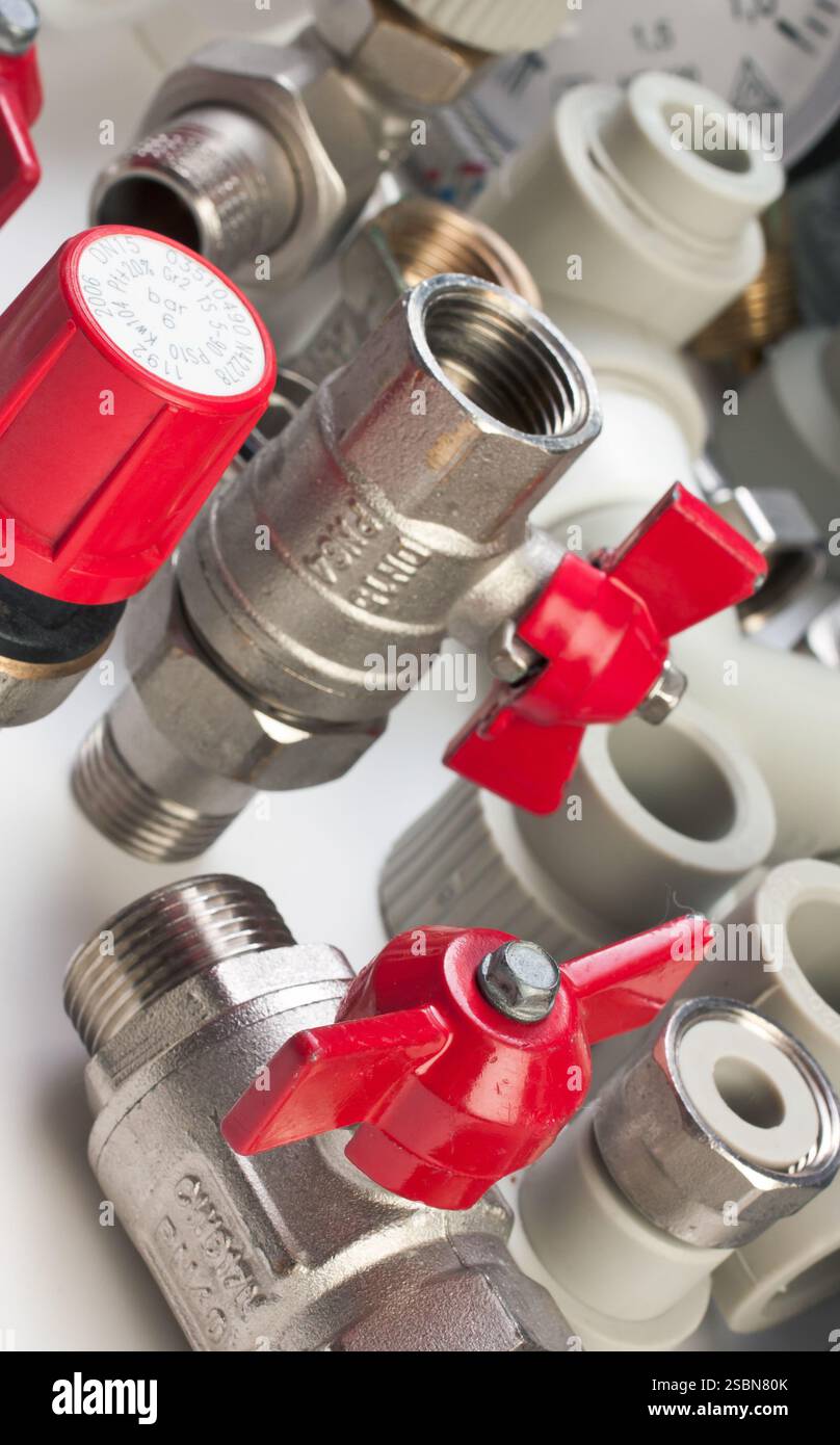 Plumbing fixtures and piping parts Stock Photo - Alamy