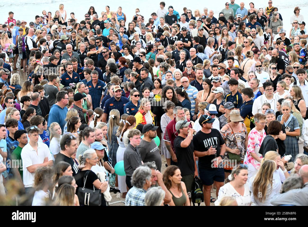 Bribie Island, Australia. 04th Feb, 2025. People are seen during a ...
