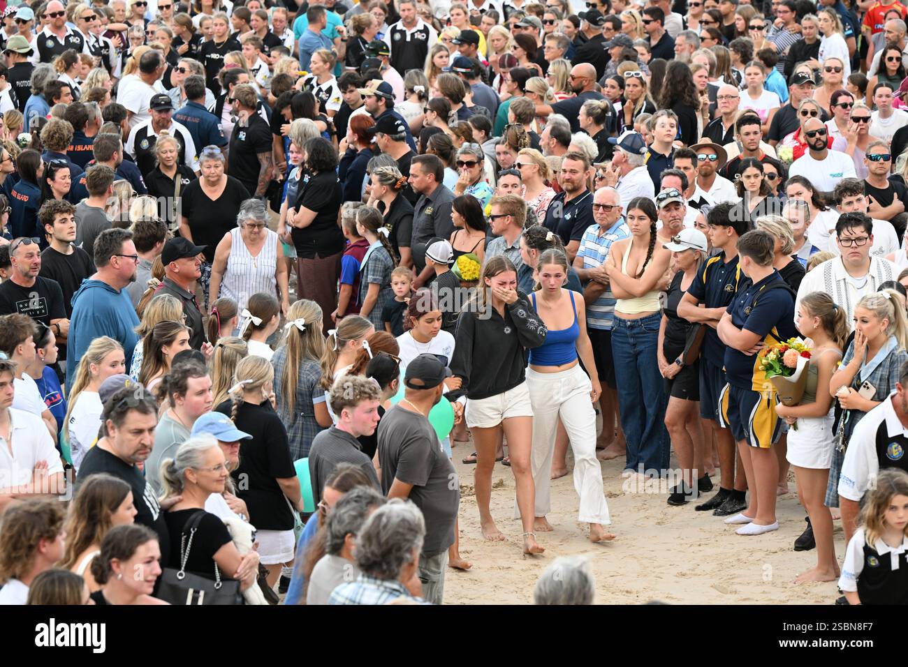 Bribie Island, Australia. 04th Feb, 2025. People are seen during a ...