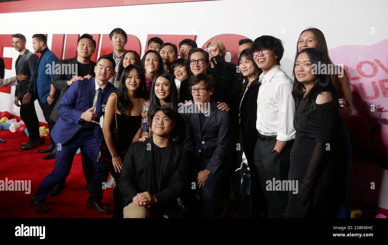 Hollywood, California, USA 3rd February 2025 Actor Ke Huy Quan and family attend Universal ...