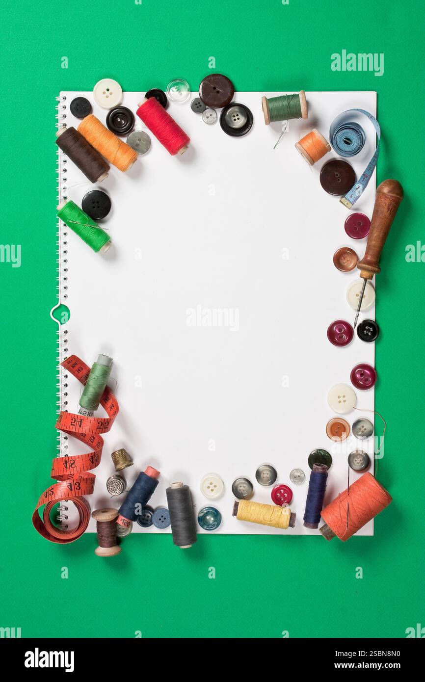 Frame for a picture of the sewing Stock Photo - Alamy