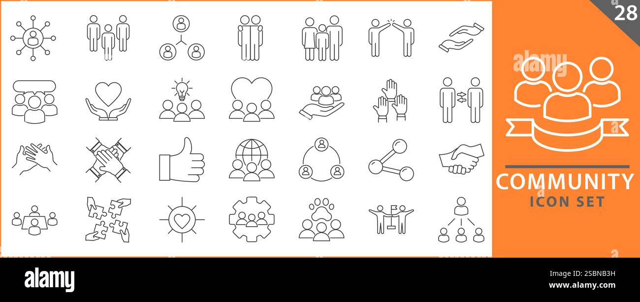 Social neighbourhood Stock Vector Images - Alamy