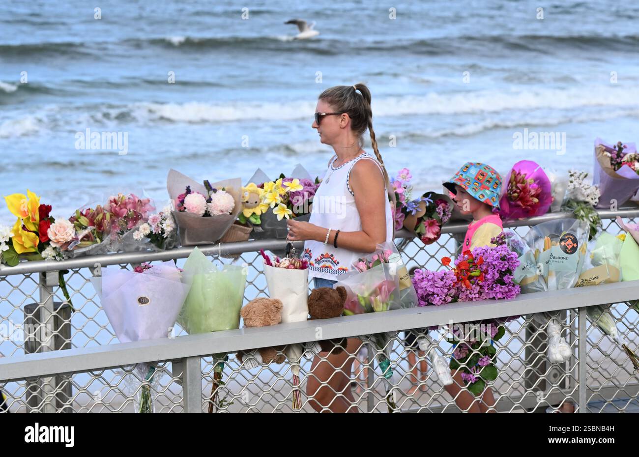 Bribie Island, Australia. 04th Feb, 2025. People are seen during a ...