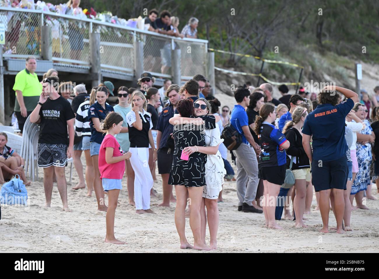 Bribie Island, Australia. 04th Feb, 2025. People are seen during a ...