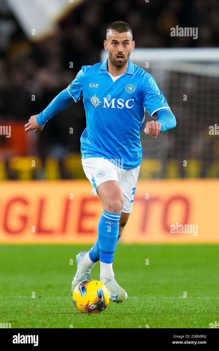 Rome, Italy. 02nd Feb, 2025. Leonardo Spinazzola of SSC Napoli during ...