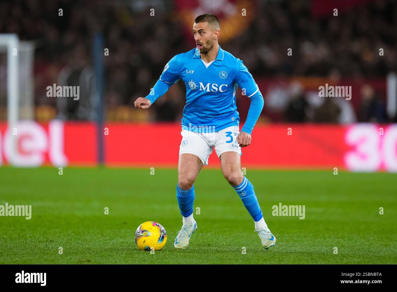 Rome, Italy. 02nd Feb, 2025. Leonardo Spinazzola of SSC Napoli during ...
