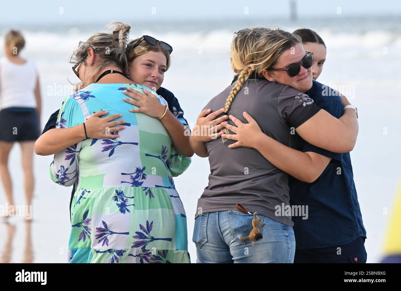 Bribie Island, Australia. 04th Feb, 2025. People are seen during a ...