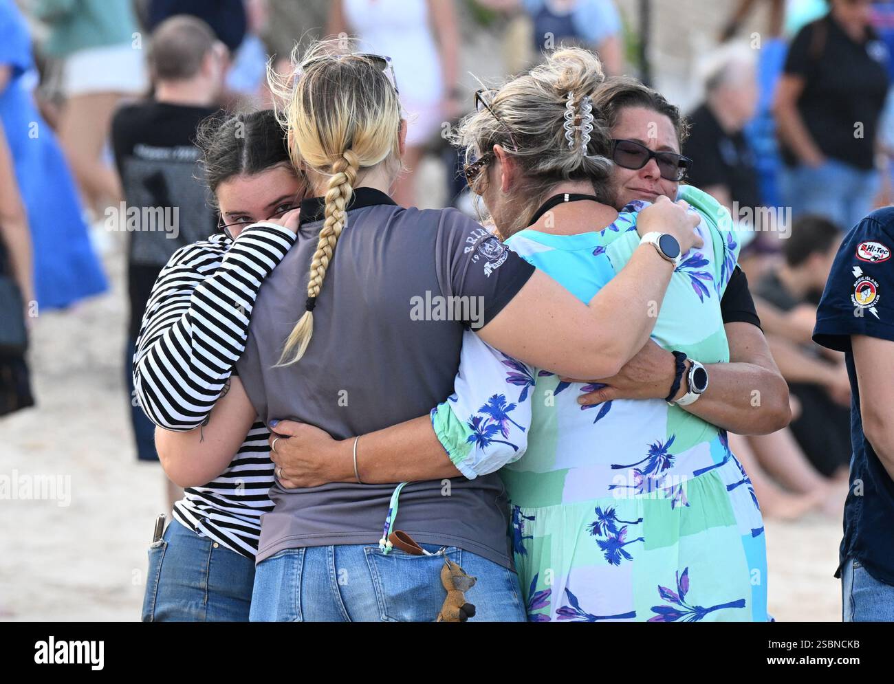 Bribie Island, Australia. 04th Feb, 2025. People are seen during a ...