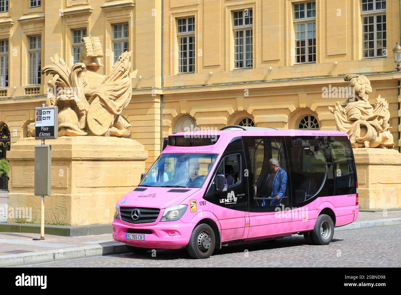 France, Moselle, Metz, city centre, Place d'Armes, 18th century ...