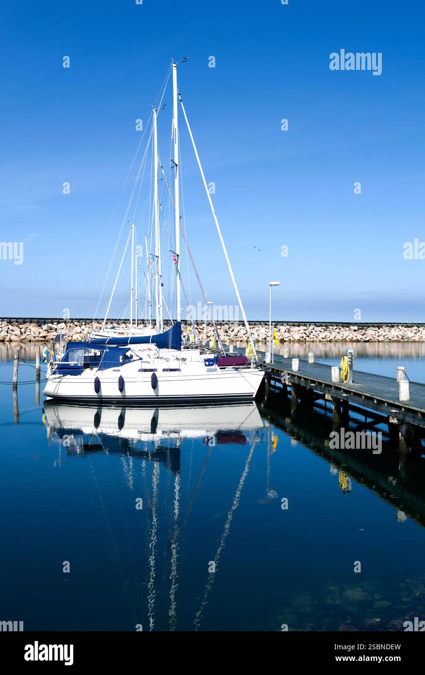 Laesoe, Denmark: Sailboats in Oesterby Havn’s popular marina in the ...