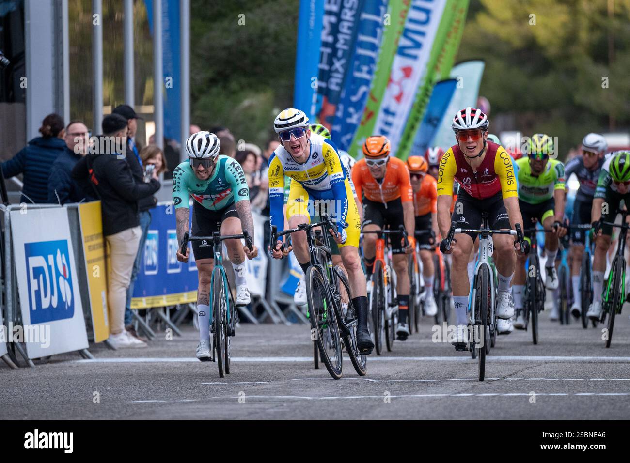 Marseille, France. 02nd Feb, 2025. FERRON Valentin and VAN HEMELEN ...