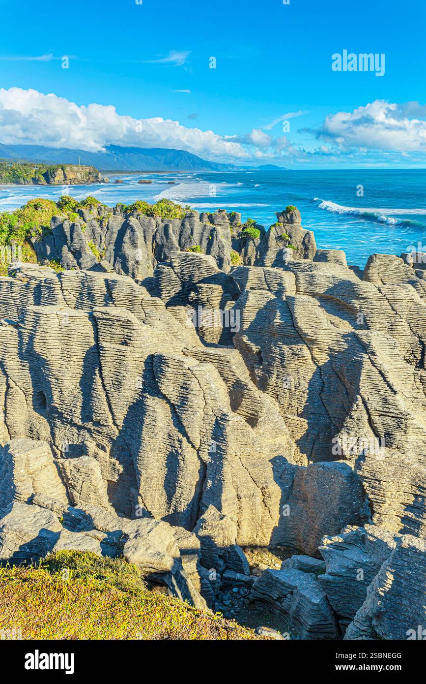 New Zealand, South Island, Pancake Rocks, Punakaiki Stock Photo - Alamy