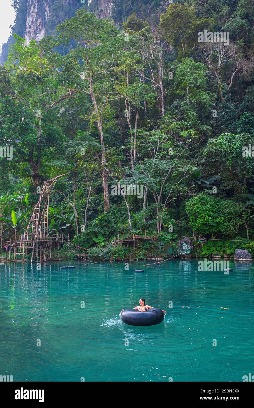 Laos, Vientiane province, Vang Vieng, Blue Lagoon 3 Stock Photo - Alamy