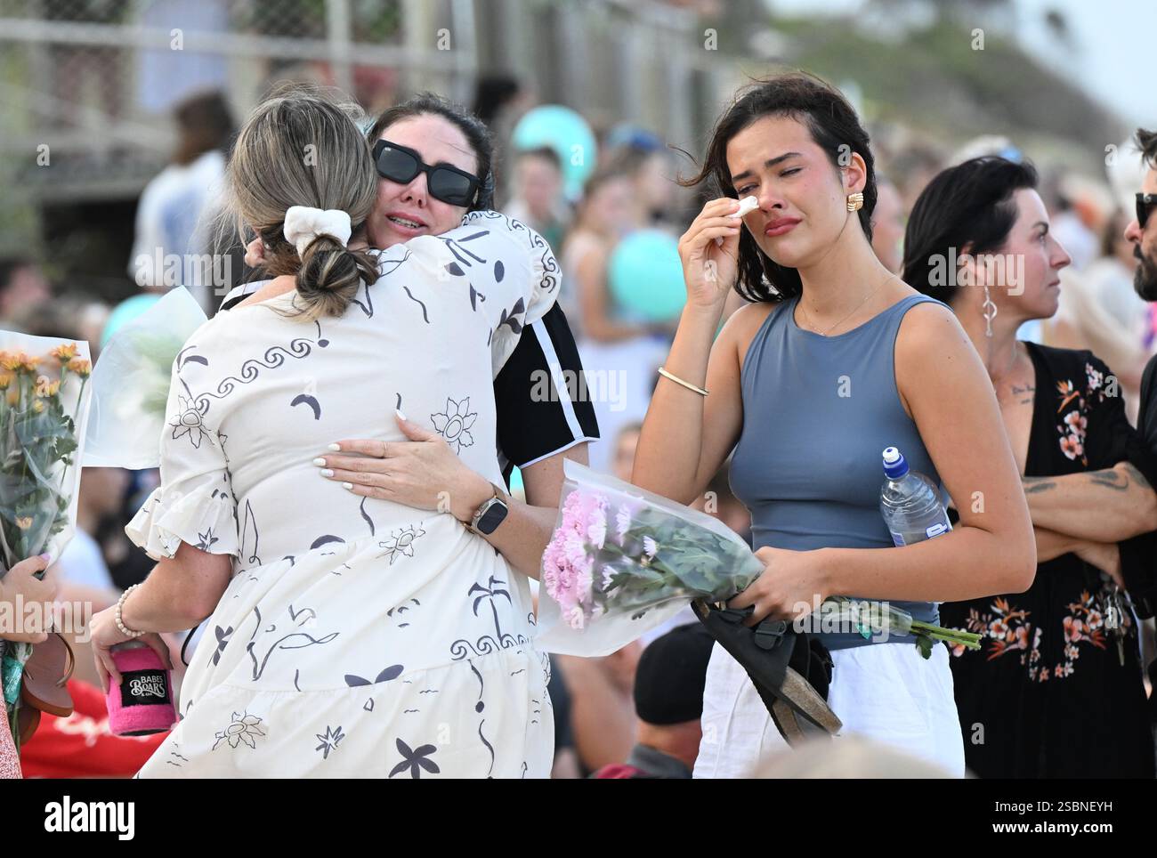 Bribie Island, Australia. 04th Feb, 2025. People are seen during a ...