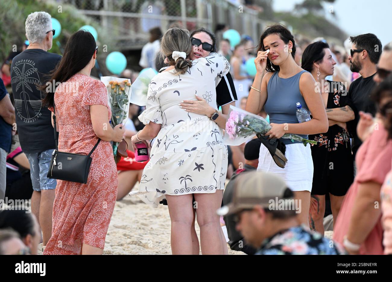 Bribie Island, Australia. 04th Feb, 2025. People are seen during a ...