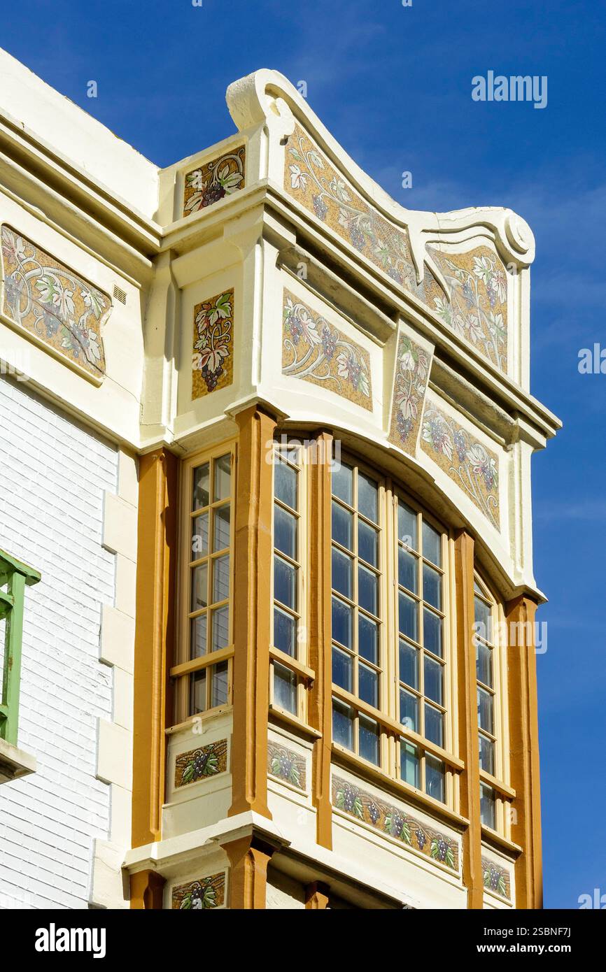 France, Somme, Baie de Somme (bay of Somme), Mers les Bains, facade of ...