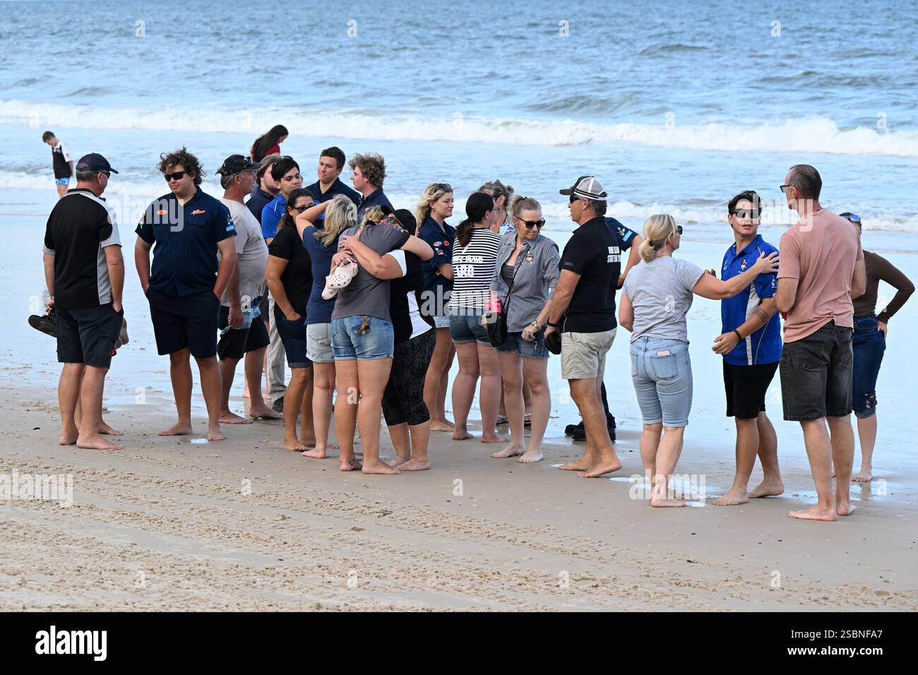Bribie Island, Australia. 04th Feb, 2025. People are seen during a ...