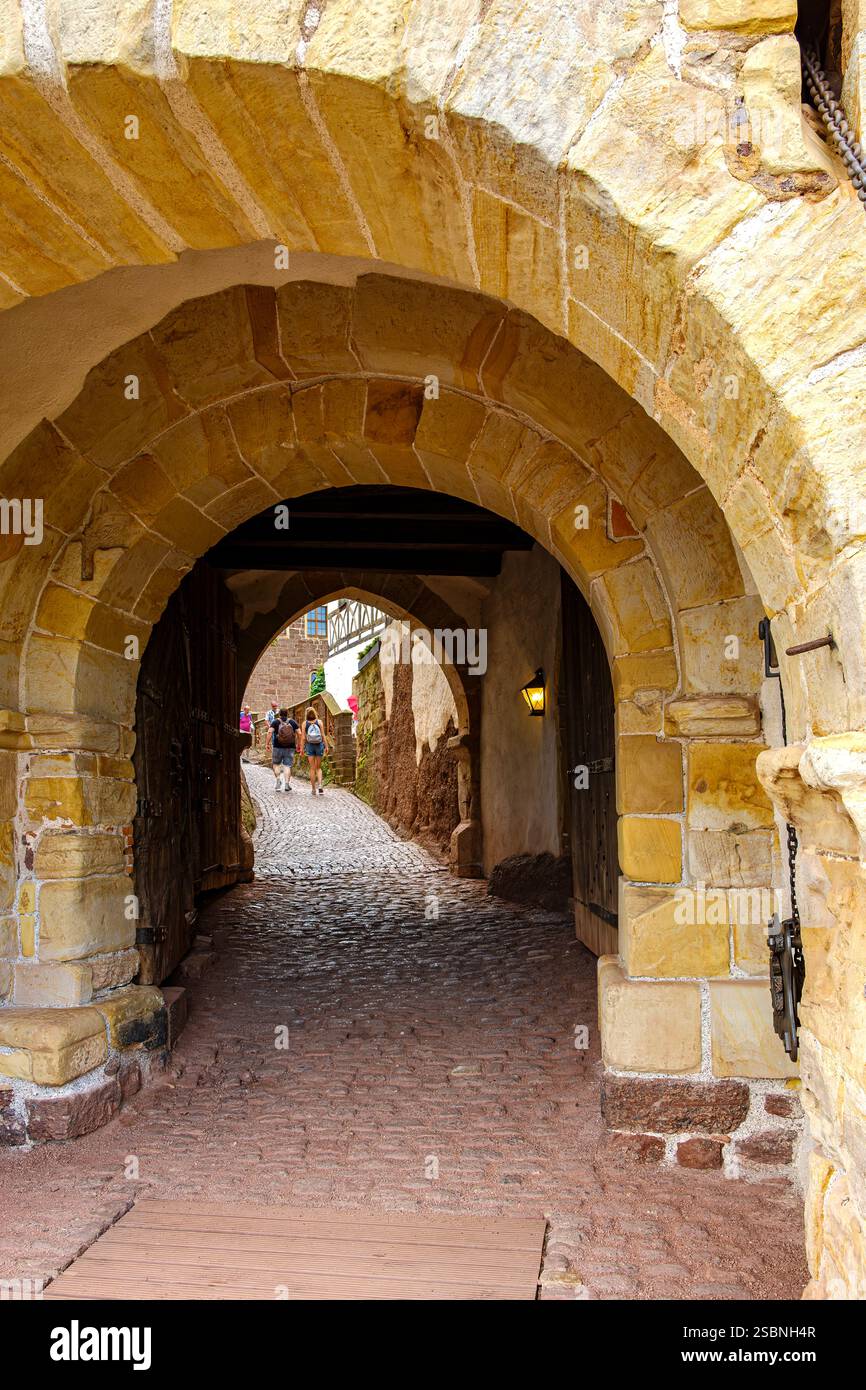 Gatehouse and drawbridge of Wartburg Castle, on the UNESCO World ...