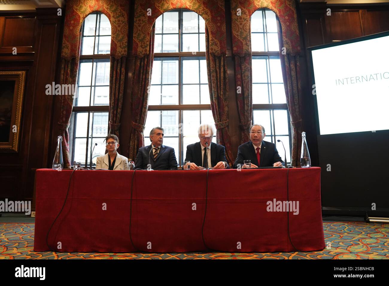 (left to right) Professor Neena Modi, barrister Mark McDonald, Sir ...