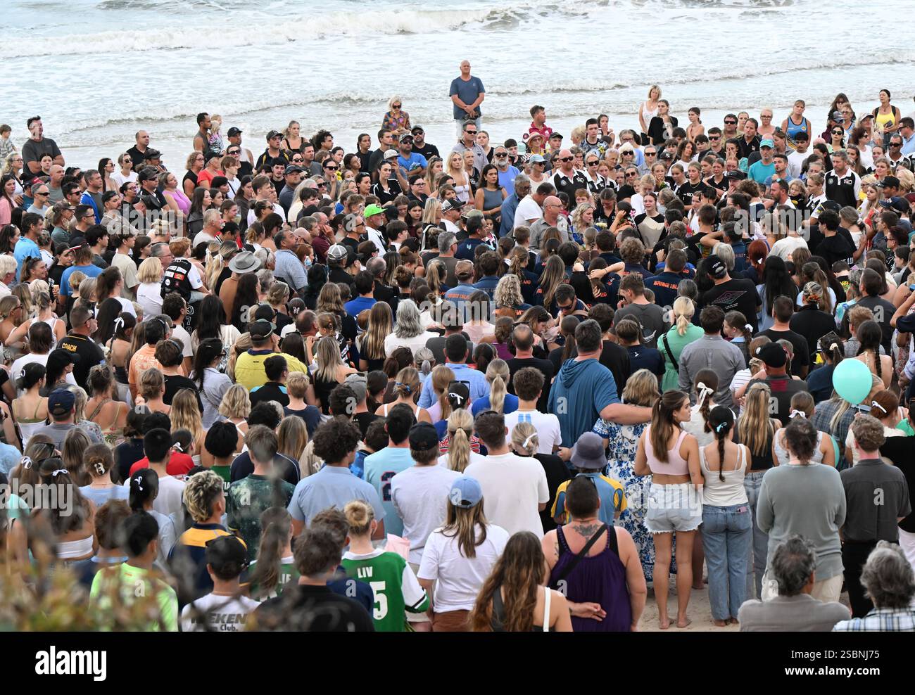Bribie Island, Australia. 04th Feb, 2025. People are seen during a ...
