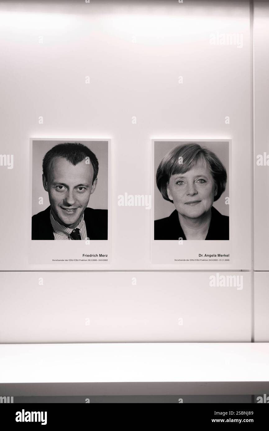 Friedrich Merz Angela Merkel DEU, Deutschland, Germany, Berlin, 31.01. ...