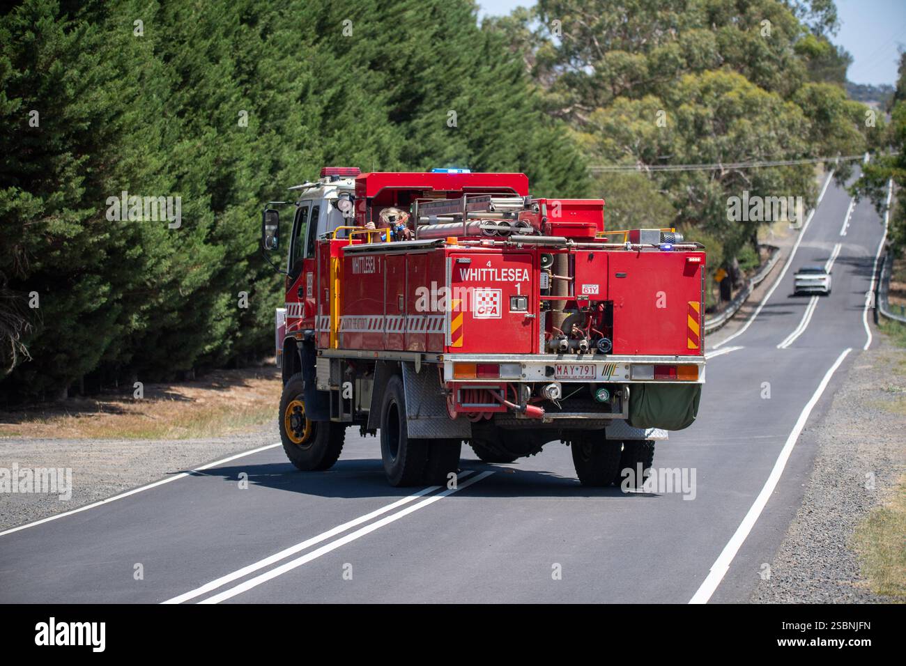 Country Fire Authority crews from Whittlesea are some of the 27 trucks ...