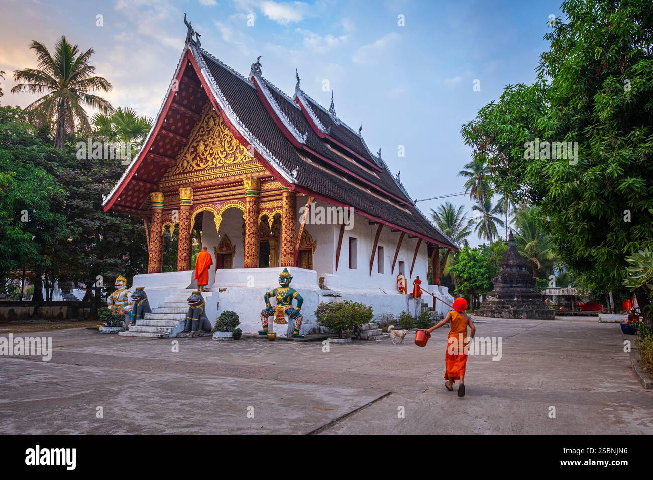 Laos, Luang Prabang, a UNESCO World Heritage Site, Vat Visoun Narath ...