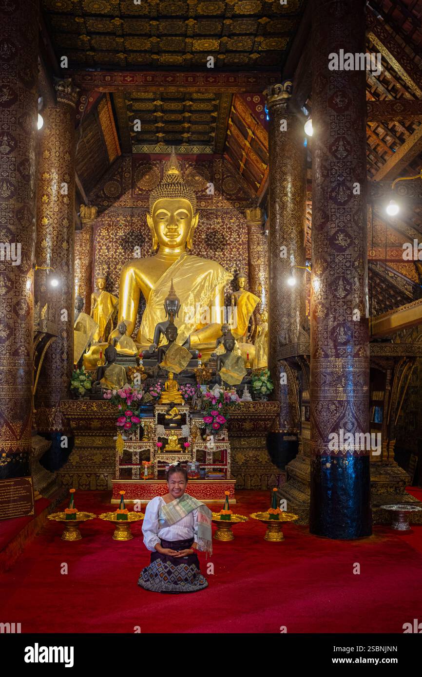 Laos, Luang Prabang, a UNESCO World Heritage Site, Vat Xieng Thong ...